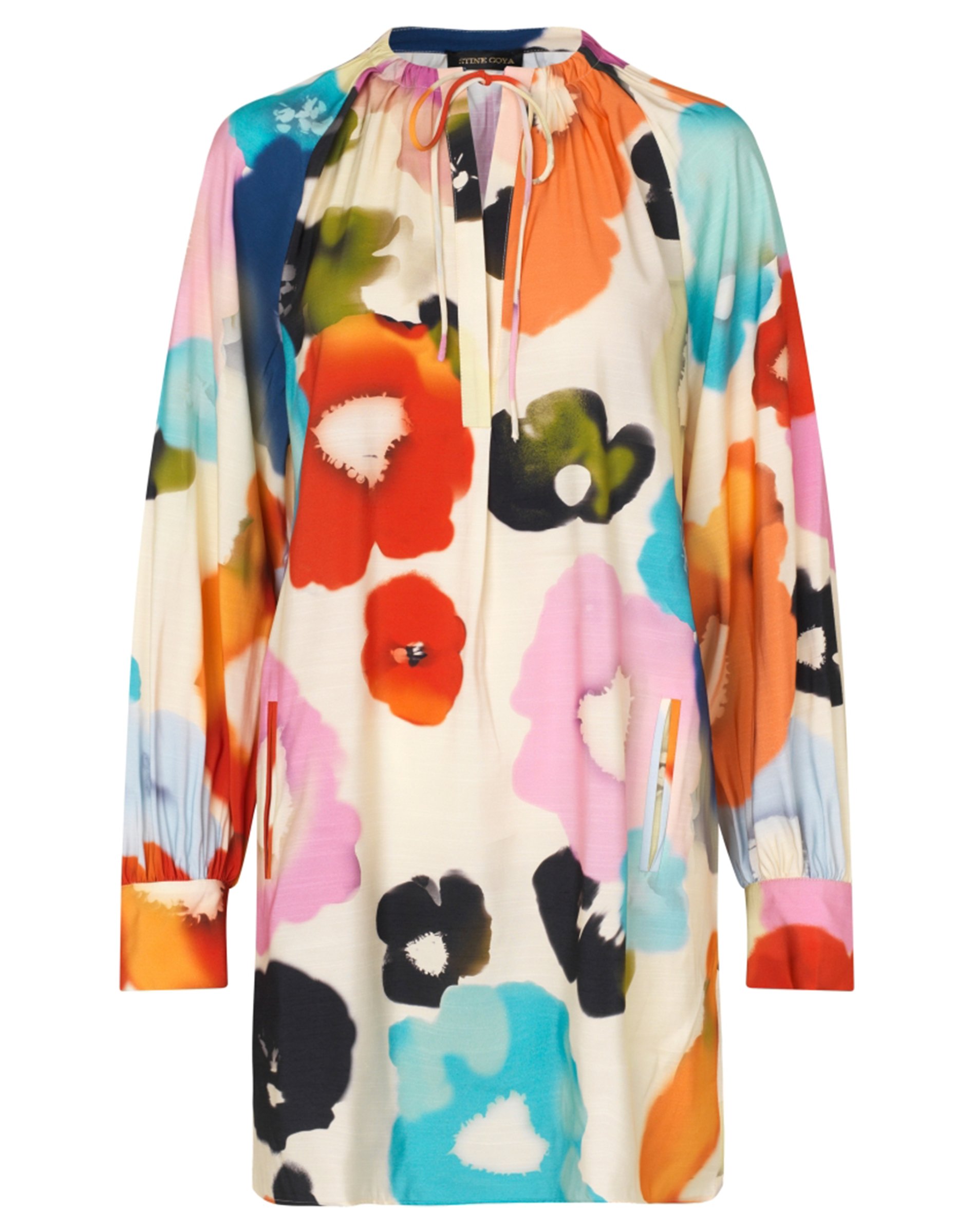 Stine Goya Dounya Kjole - Tie Dye Floral Night i Multi til Kvinder - byKalstrup